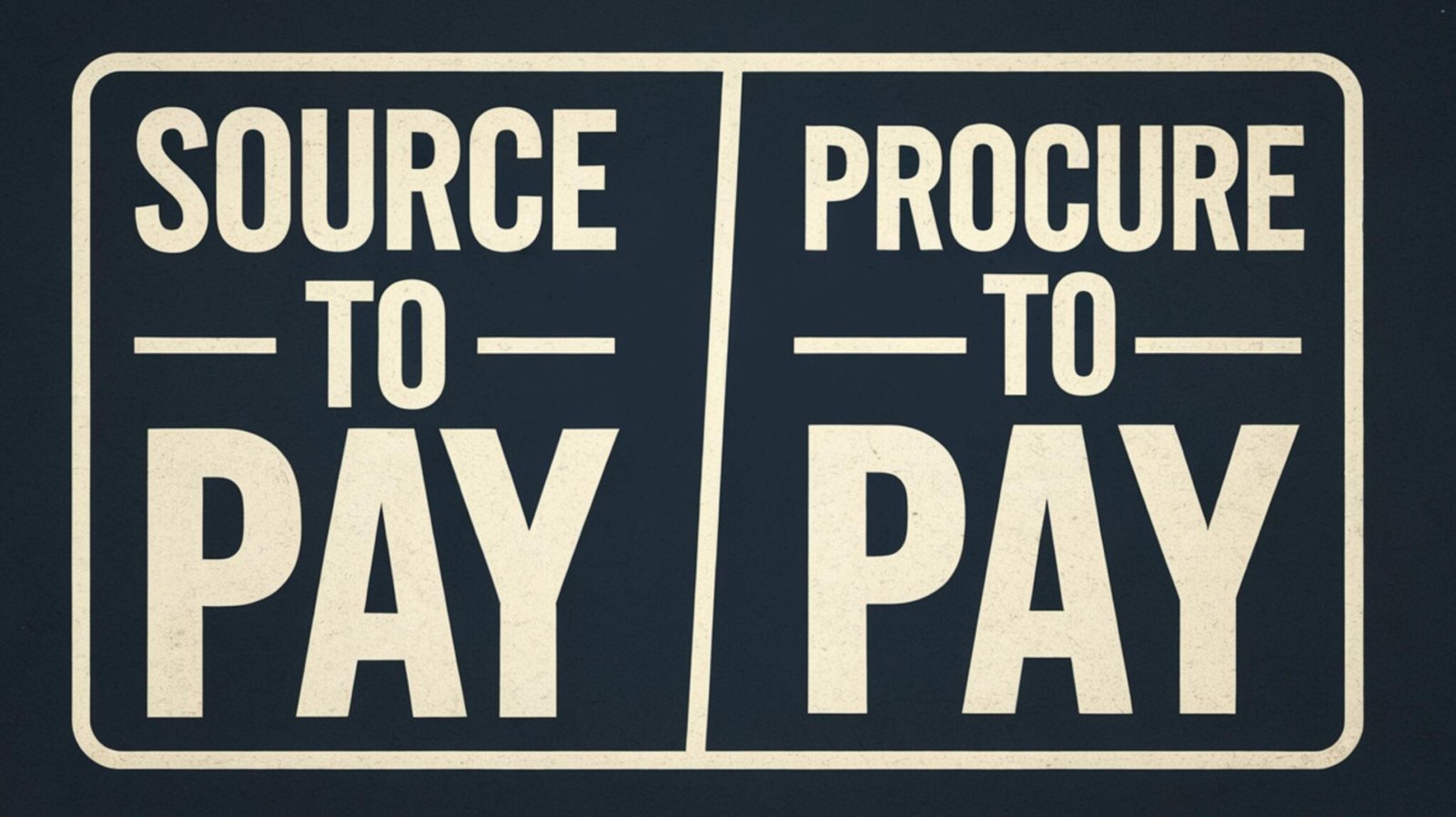 Source to Pay vs Procure to Pay: Understanding the Difference in ...